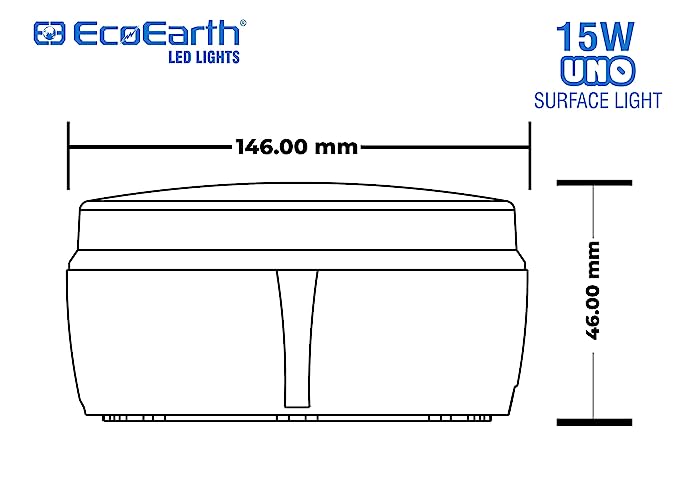 EcoEarth UNO LED Surface Light | Downlight | Pack of 2