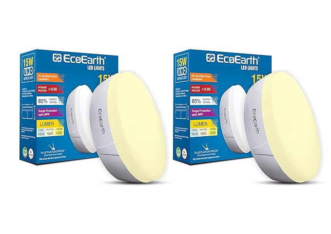 EcoEarth UNO LED Surface Light | Downlight | Pack of 2